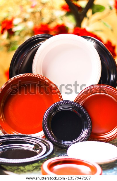 Plastic Plates Sample Stock Photo 1357947107 | Shutterstock