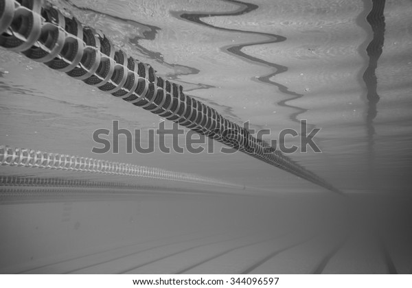 Plastic Swimming Pool Floating Wavebreaking Lane Stock Photo 344096597 ...