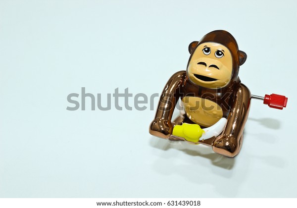 Plastic Toy Monkey Statue Isolated On Stock Photo 631439018 | Shutterstock
