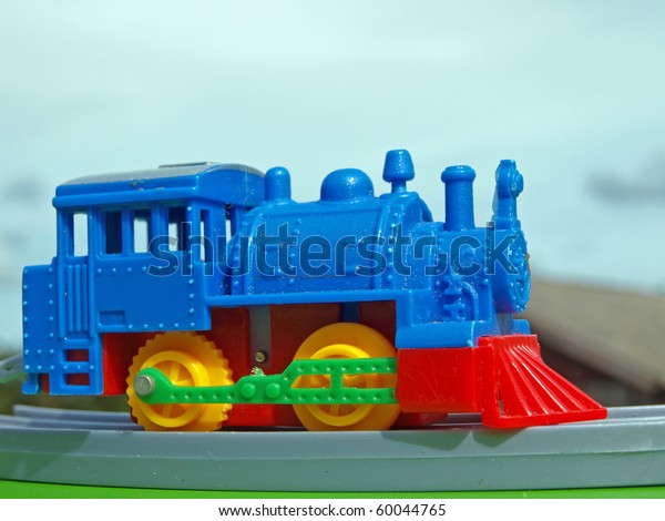 Plastic Toy Train Steam Engine Locomotive Stock Photo 60044765 ...