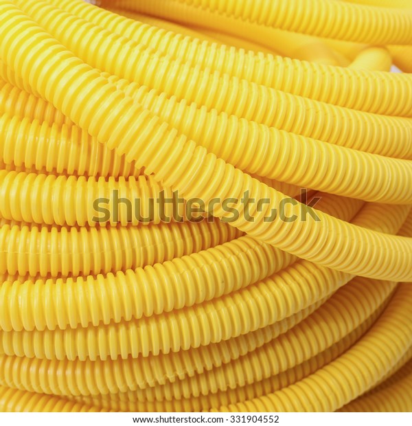 Plastic Yellow Pipe Texture Stock Photo (Edit Now) 331904552