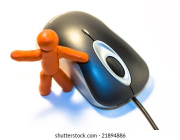 Plasticine Man Computer Mouse Stock Photo 21894886 | Shutterstock