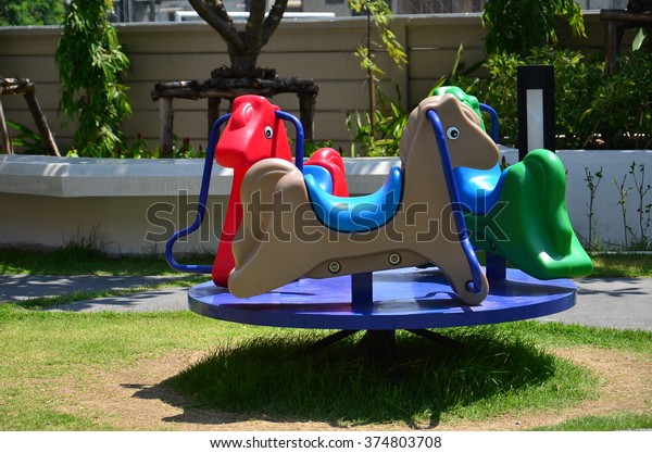 Playground Carousel Stock Photo 374803708 | Shutterstock