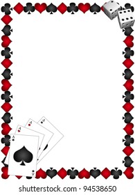 Similar Images, Stock Photos & Vectors of Playing Card Symbol Border ...