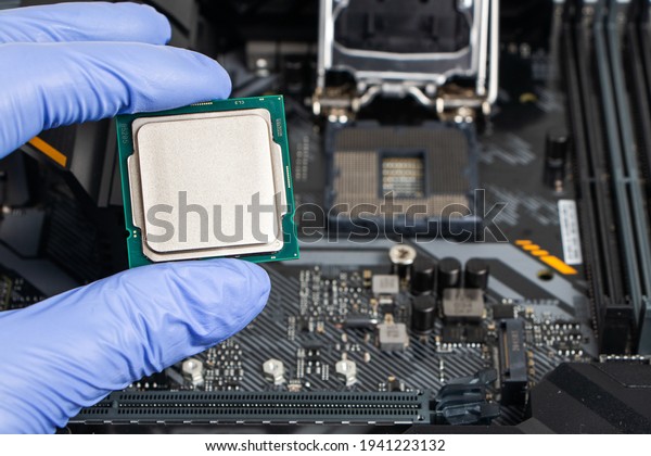 Plug Cpu Microprocessor Motherboard Socket Technological Stock Photo ...