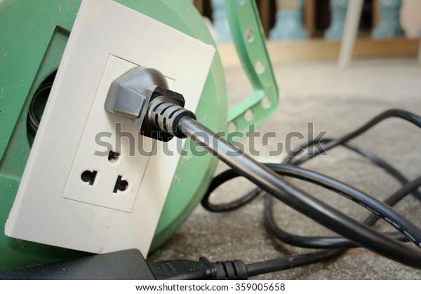 Plug Plugged Into Power Lines Bring Stock Photo 359005658 | Shutterstock
