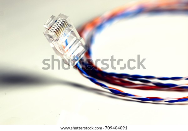 Plug Wire Color Lan Stock Photo (Edit Now) 709404091
