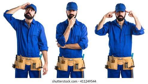 957 Plumber Thinking Images, Stock Photos & Vectors | Shutterstock