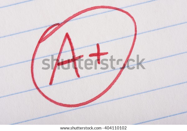 Plus Grade Written Red Pen On Stock Photo 404110102 | Shutterstock