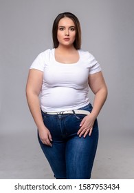 Plus Size Model Studio Stock Photo 1587953434 | Shutterstock