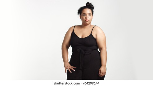 Plus Size Model Studio Shoot Happy Stock Photo 764299144 | Shutterstock