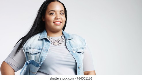 Plus Size Model Studio Shoot Happy Stock Photo 764301166 | Shutterstock