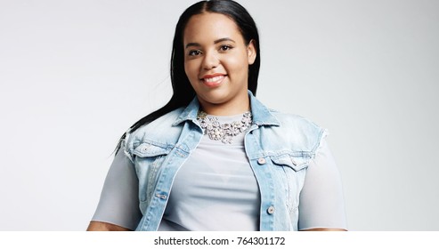Plus Size Model Studio Shoot Happy Stock Photo 764301172 | Shutterstock
