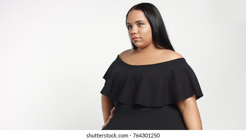 Plus Size Model Studio Shoot Happy Stock Photo 764301250 | Shutterstock