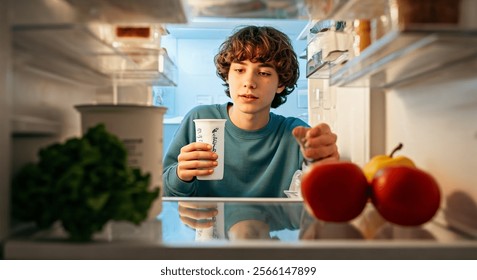 Point View Inside Refrigerator Camera Placed AI-generated image ...