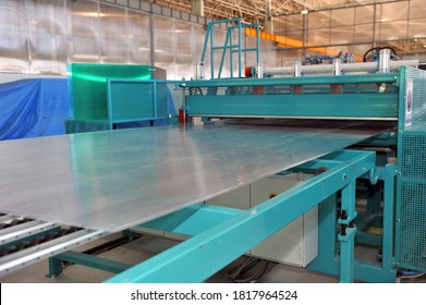 Polycarbonate Sheets Solid Polycarbonate Part Production Stock Photo ...