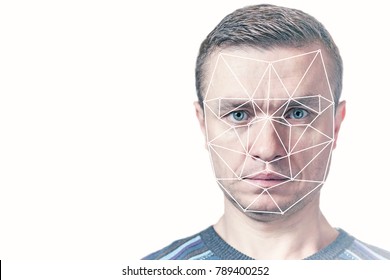 900 Facial recognition grid Gambar, Foto Stok & Vektor | Shutterstock