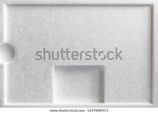 Polystyrene Styrofoam Padding Product Packaging Detail Stock Photo ...