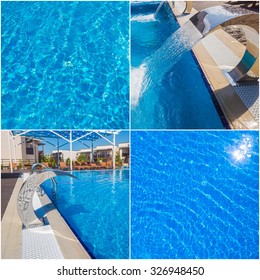 Collage Photos Swimming Pool Stock Photo 222413494 | Shutterstock