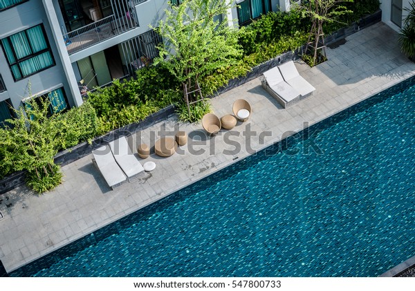 Pool Condominium Stock Photo (Edit Now) 547800733
