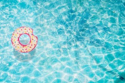 Pool float in the water featuring background, beach, and beautiful, a ...