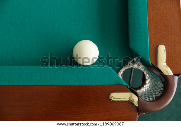 Pool Table Top View Ball Rolls Stock Photo 1189069087 | Shutterstock