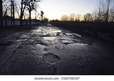 Poor Condition Road Surface Spring Season Stock Photo 1560700187 ...
