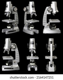 Portable Microscope Various Angles Isolated On Stock Photo 2164147251 ...