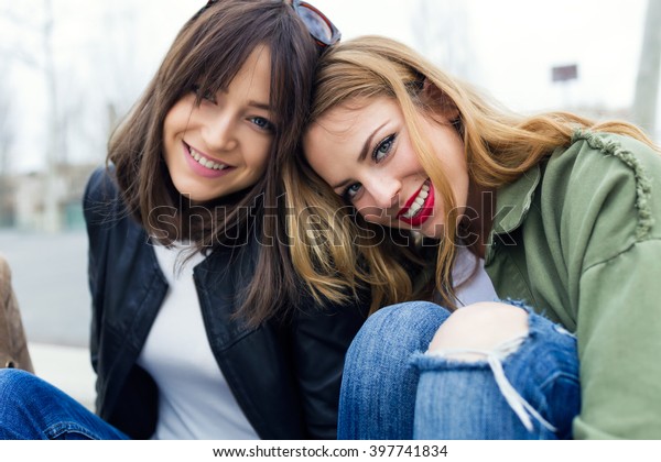 Portrait Beautiful Young Women Looking Camera Foto stock 397741834 ... Portrait Beautiful Young Women Looking Camera Foto stock 397741834 ...