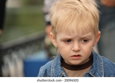 Portrait Little Girl Sulky Face Park Stock Photo 1846831471 | Shutterstock