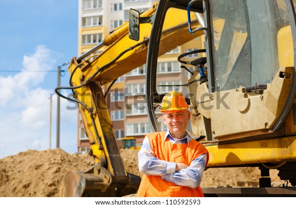 Portrait Driver Digger Stock Photo (Edit Now) 110592593