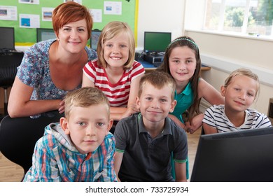 Group Elementary Pupils Computer Class Stock Photo 540658150 | Shutterstock