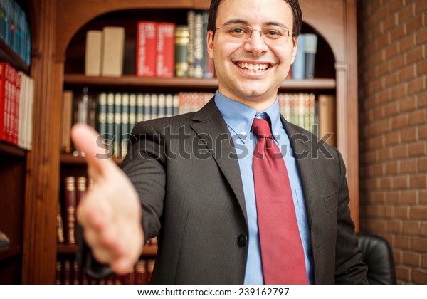 Portrait Smiling Businessman His Office Stock Photo 239162797 ... Portrait Smiling Businessman His Office Stock Photo 239162797 ...