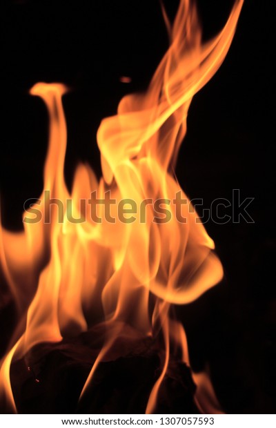 Portrait Smooth Fire Background Stock Photo 1307057593 | Shutterstock