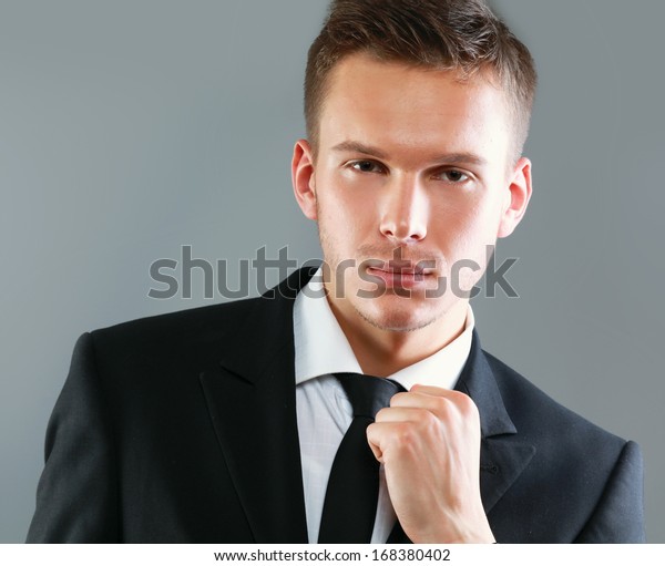Portrait Successful Young Business Man Standing Stock Photo 168380402 ... Portrait Successful Young Business Man Standing Stock Photo 168380402 ...