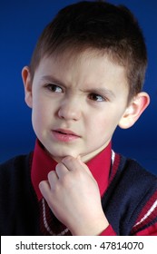 Portrait Thinking Boy Stock Photo 47814070 | Shutterstock