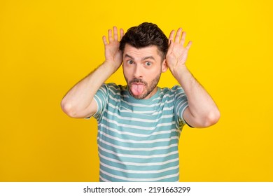 Portrait Young Handsome Silly Guy Have Stock Photo 2191663299 ...