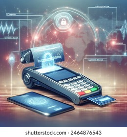 Pos Machine Sends Authorization Request Payment AI-generated image ...