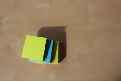 many yellow blank sticky note, a Business Photo by AlexZaitsev