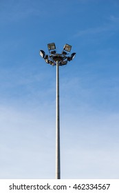 Spotlight Post On Blue Sky Background Stock Photo 358031024 | Shutterstock