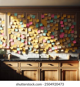 Many Blank Brightly Colored Sticky Notes AI-generated image 2444450287 ...