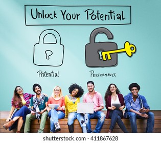 Potential Performance Ability Accomplishment Skill Concept Stock Photo ...