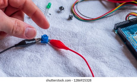 Potentiometer Use Part Microcontroller Build Stock Photo 1286925328 ...
