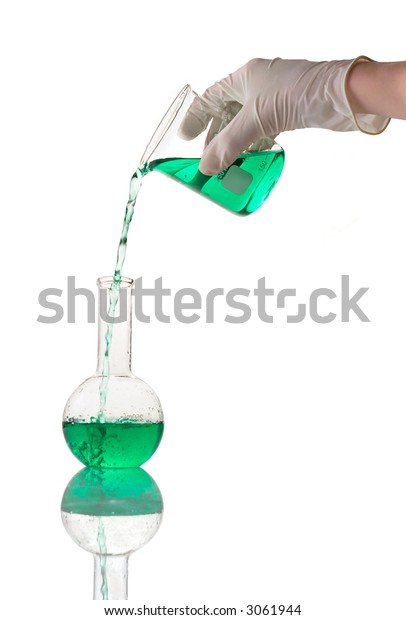 Pouring Solution Beaker Into Flask Should Stock Photo (Edit Now) 3061944