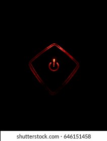 Power Button Red Light Stock Photo 646151458 | Shutterstock