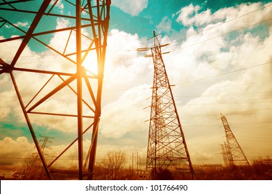 Power Tower Sky Background Stock Photo 101766490 | Shutterstock