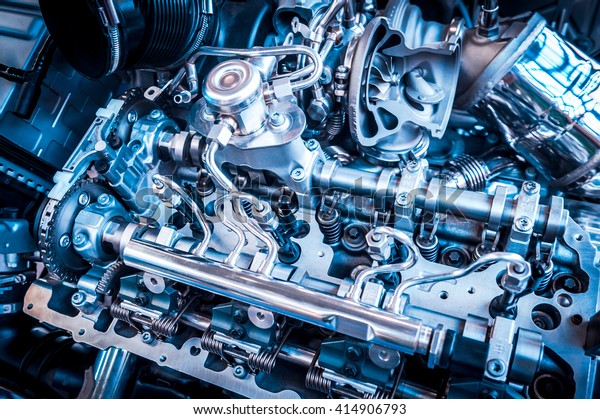 Powerful Engine Car Stock Photo (Edit Now) 414906793