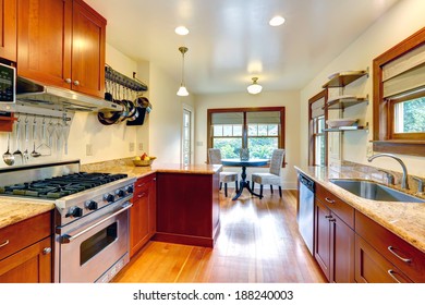 Practical Kitchen Room Interior View Cabinets Stock Photo 188240003 ...