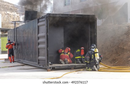 Practices Flashover Container Stock Photo (Edit Now) 492376117