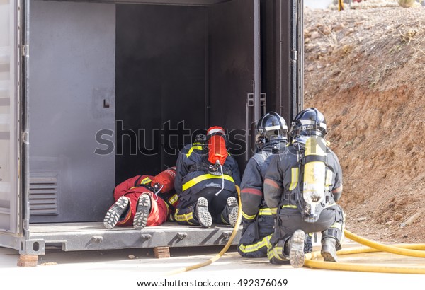Practices Flashover Container Stock Photo 492376069 | Shutterstock